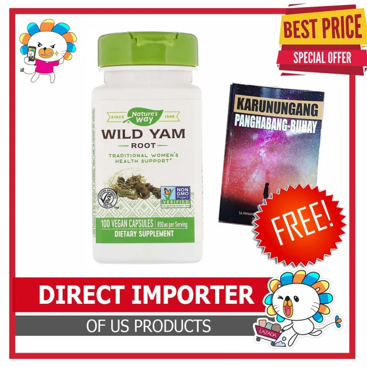Nature's Way Wild Yam Root | Traditional Women's Health Support 100 Vegan Capsules | Lazada PH