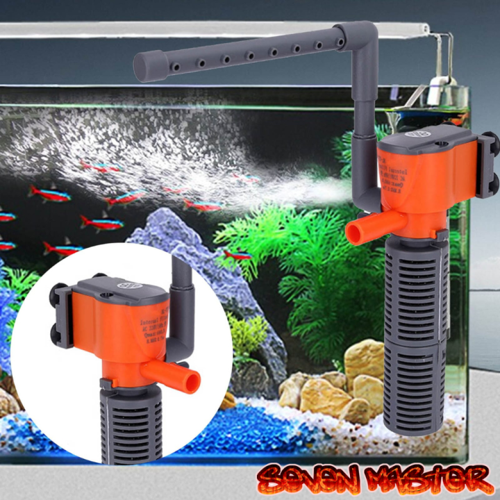 Seven Master 3W 5W Mini Filter Aquarium Fish Sponge Filter Three-In-One ...