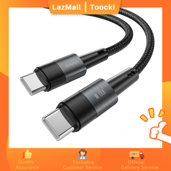 Toocki Type C to Type C Cable PD 100W 60W Fast Charging Cord USB C ...