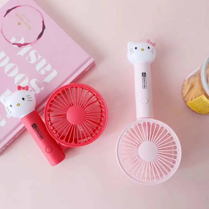 MINI FAN HELLO KITTY usb charging small fan | Lazada PH