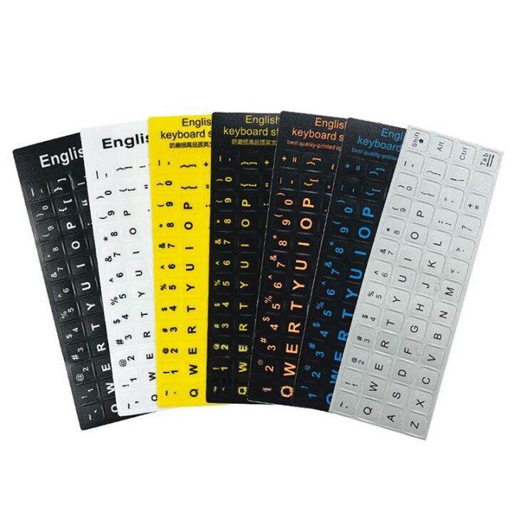 English Letters Keyboard Stickers Cover Computer Standard Keyboard ...