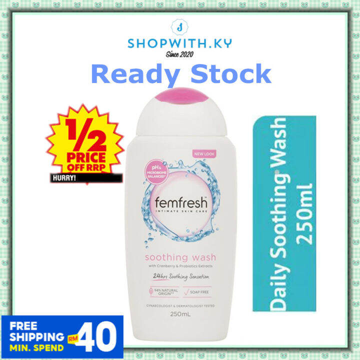 [现货+包邮 Date: 01/2026] Australia Ver Femfresh Soothing Wash pH balance ...