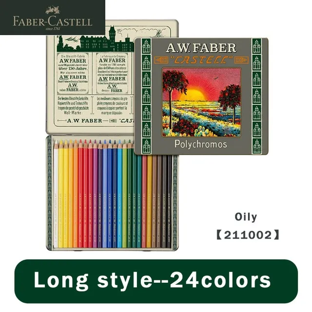 Faber Castell A.W.Faber Polychromos Oily Colored Pencils 12/24/36 ...