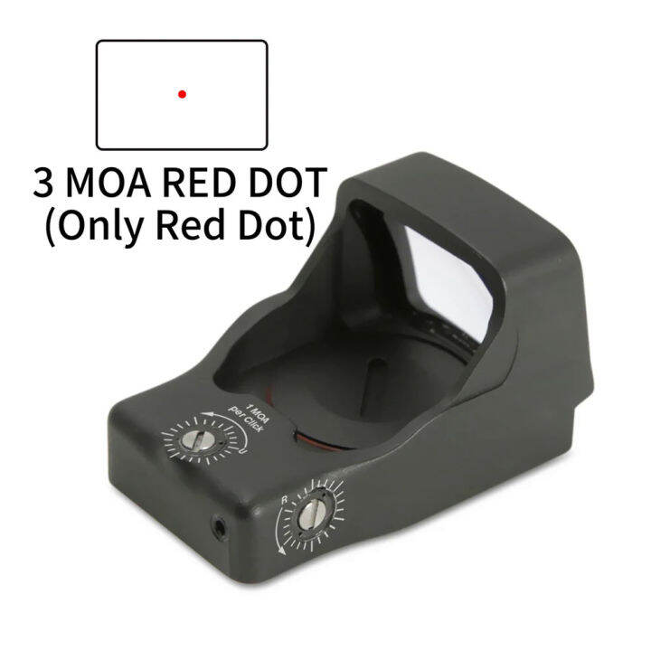 Tactical MRS Red Green 3MOA Mini Reflex Dot Sight glock 17 Ar15 scope ...