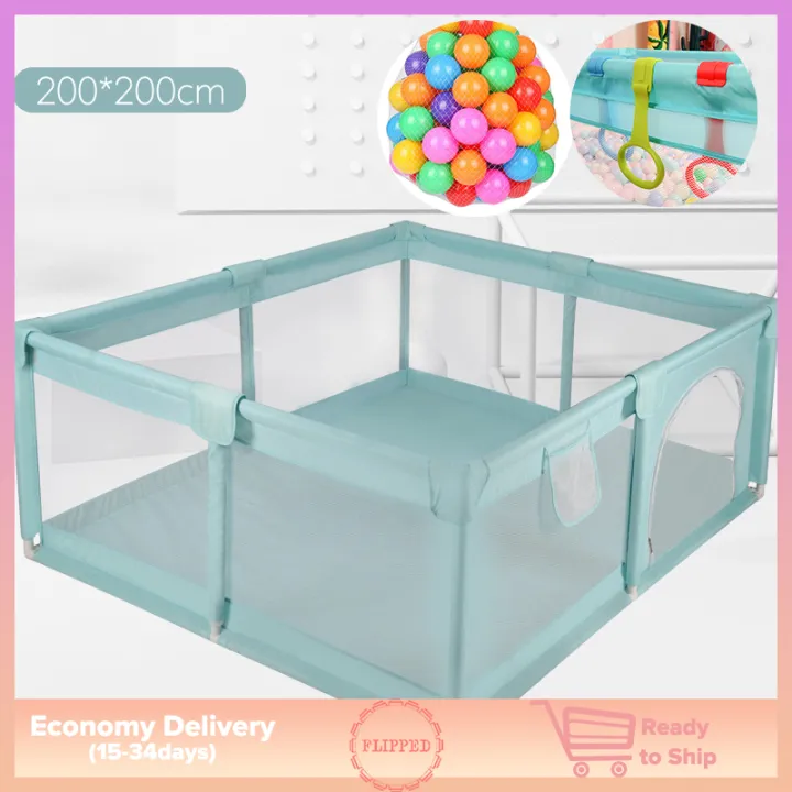 {Free Ocean Balls} FLIPPED Baby Playpen Extra Large Playpen for ...
