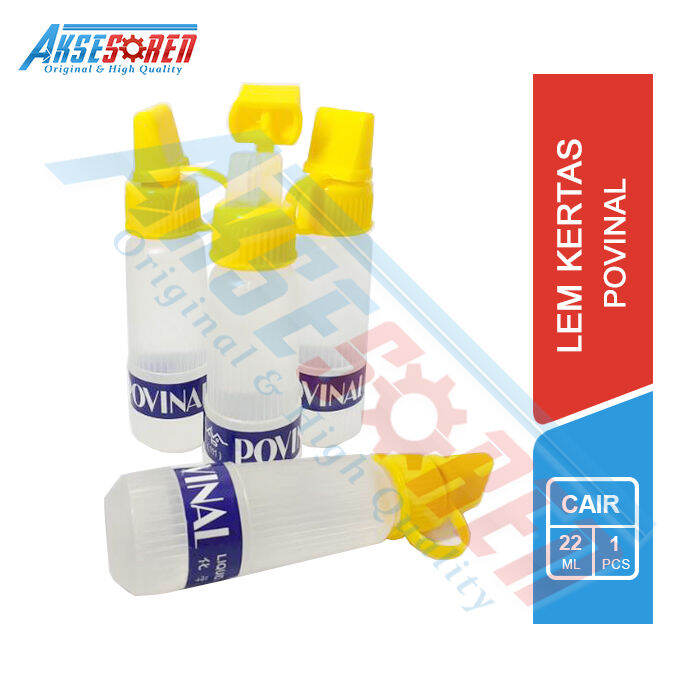 Lem Cair Bening Super Kuat Povinal [22 ML] / Lem Bening / Lem Glue ...