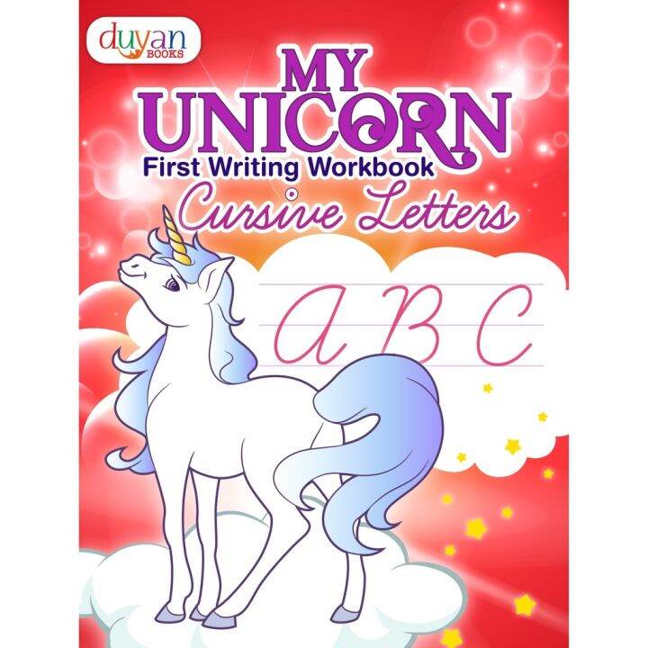 My Unicorn First Writing Workbook - Cursive Letters - Duyan Books ...