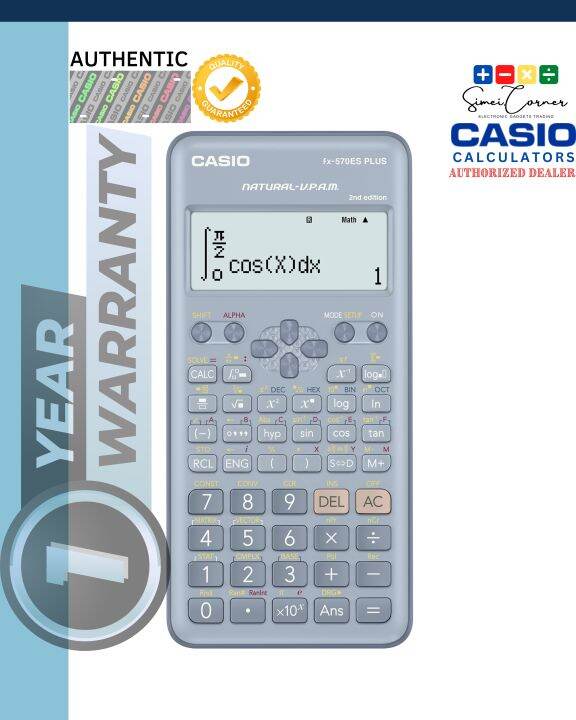 Casio Calculator fx-570ES PLUS-2BU | Lazada PH