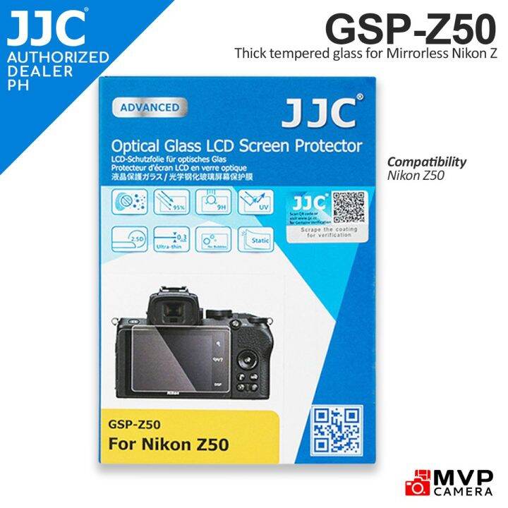 JJC GSP-Z50 LCD Screen Protector Tempered Glass Nikon Z50 MVP CAMERA ...