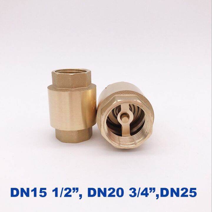 High quality brass In-Line Spring Vertical Check Valve for Water meter ...