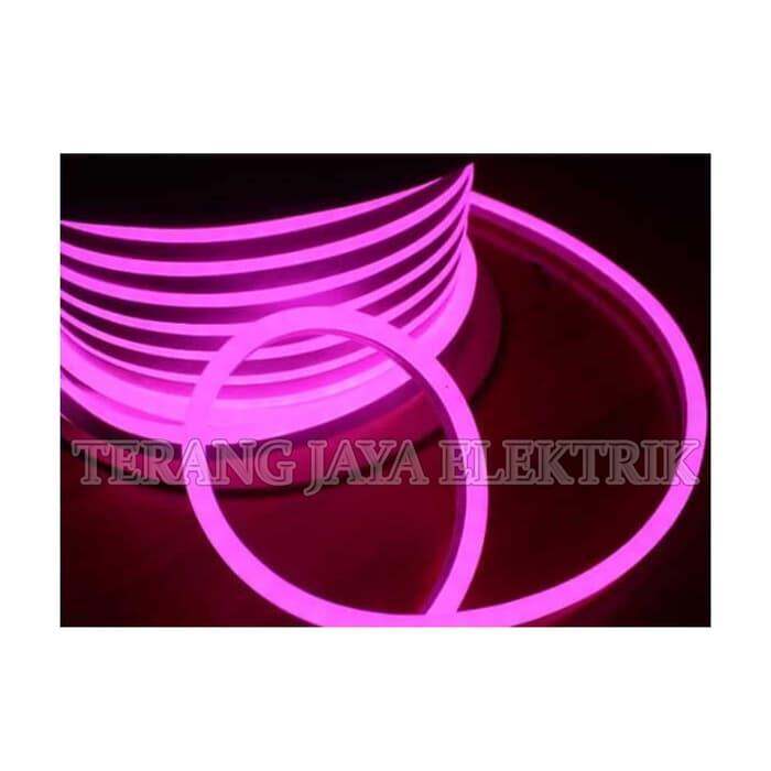 Lampu Led Neon Flex /Lampu Selang PINK IP44 220V per 2 Meter lgs colok ...