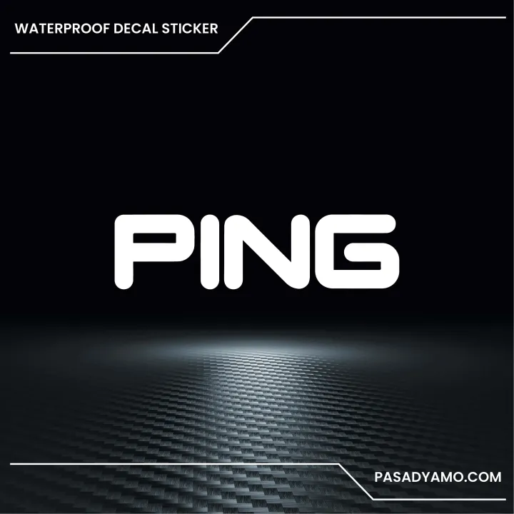 Ping Golf Logo Decal Sticker for Cars Motorcycles Laptops Skateboards 5 ...