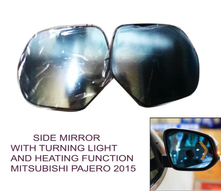 SIDE MIRROR WITH TURNING LIGHT AND HEATING FUNCTION MITSUBISHI PAJERO ...