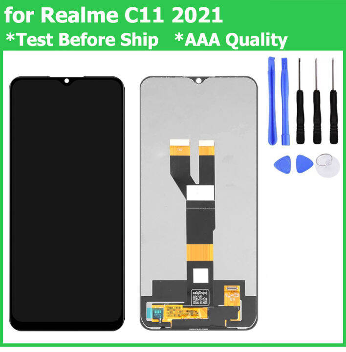 For Realme C11 2021 RMX3231 LCD Display Touch Screen Glass Digitizer Assembly Replacement LCD ...