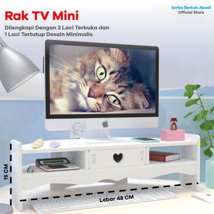 Meja TV Televisi Mini Modern Murah Kayu & Meja Komputer Computer ...