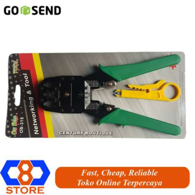 TANG CRIMPING RJ45 RJ11 TANG CRIMPING HIJAU CRIMPING TOOL | Lazada ...