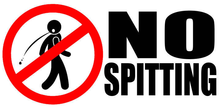 NO SPITTING SIGNAGE PVC TYPE WATERPROOF AND NON-FADING | Lazada PH