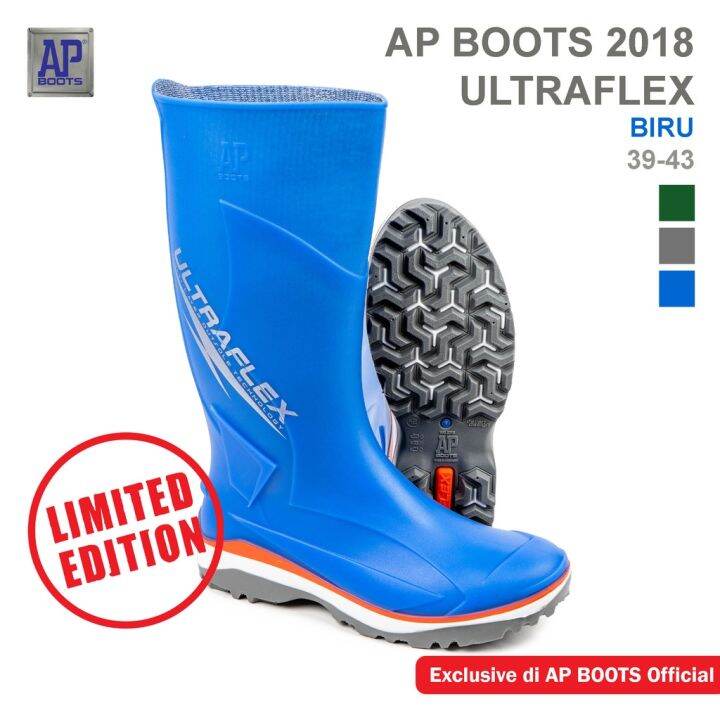 Sepatu Boot Tinggi AP Boots AP 2018 ULTRAFLEX BIRU TOURING INDUSTRI ...