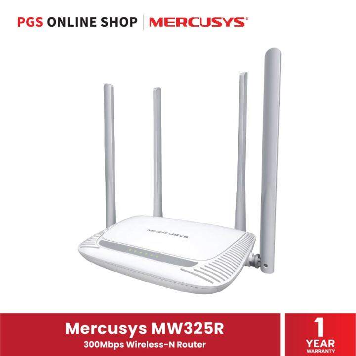 Mercusys MW325R (ไวร์เลสเร้าเตอร์) 300Mbps Wireless-N Router | Lazada.co.th