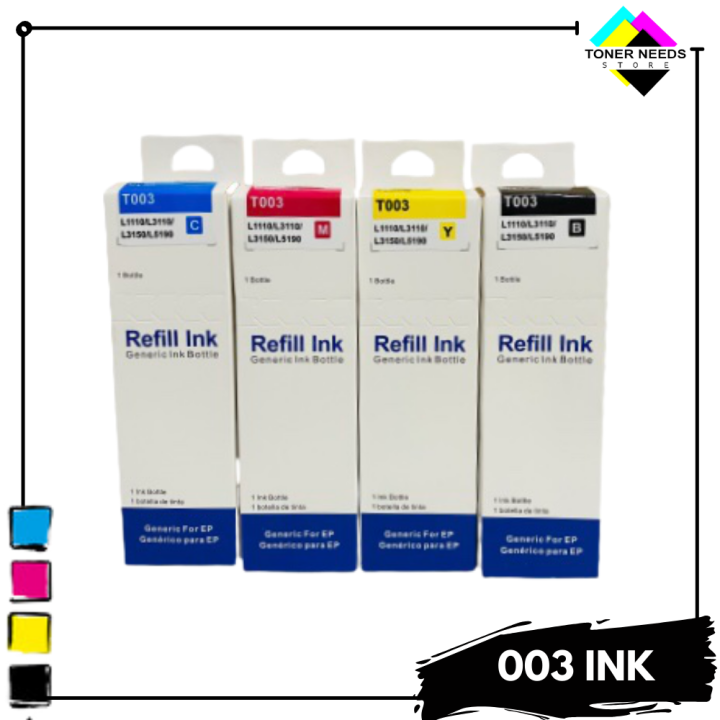 Compatible Refill Ink for Epson T003 for Epson Model L1110 L3110 L3150 ...