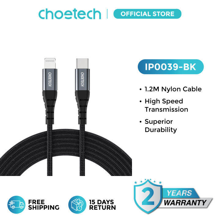 Choetech Xcc 1035 Pd3 1 240w Usb C To Usb C 1m Nylon Cable Lazada