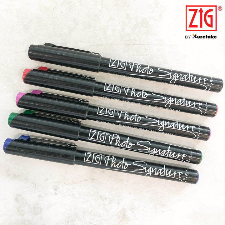 ZIG Kuretake Photo Signature Pen Marker for Photo Signing, Signature ...