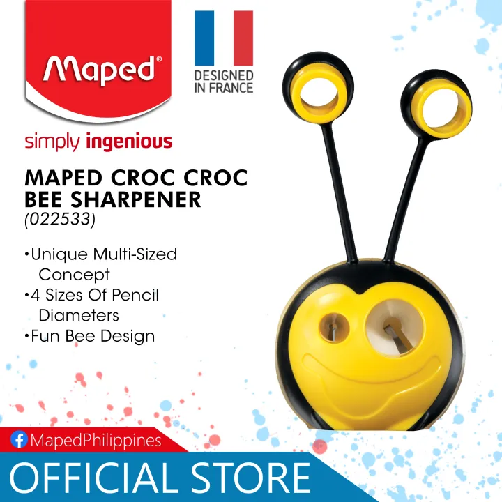 MAPED Croc Croc Bee Sharpener | 2-holes | 017810 | Lazada PH