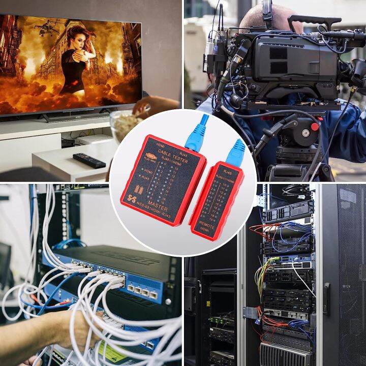 【CYT】Network Cable Tester QC RJ45 RJ11 RJ12 POE HDMI CABLE TESTER ...