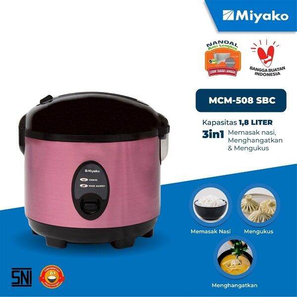 Miyako Magic com MCM - 508 SBC - Rice Cooker 1,8 Liter | Lazada Indonesia