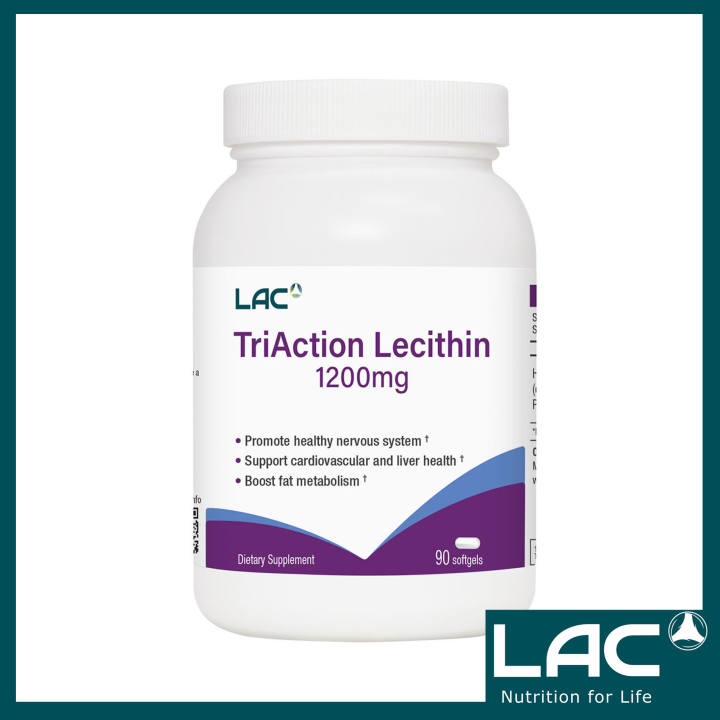 LAC TriAction Lecithin 1200mg 90 SG (best by: March 2026) | Lazada PH