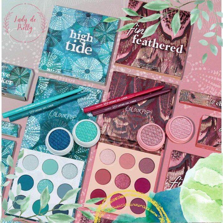 Colourpop High Tide / Fine Feathered Palette อายแชโดว์ อายชาโดว์ ทาตา ...