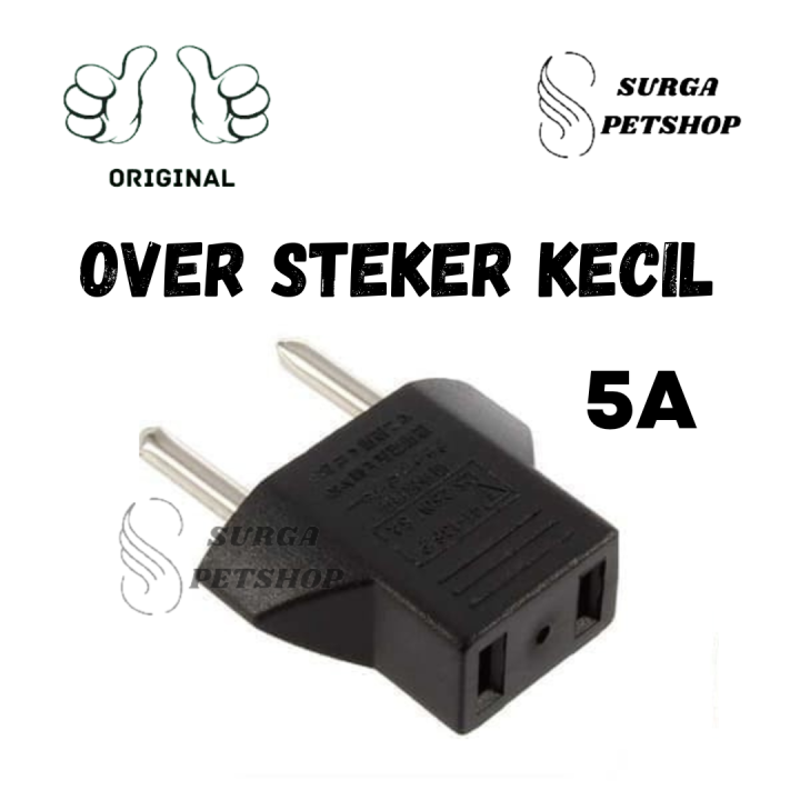 Over Steker Kecil Plug Adapter 5A Gepeng Bulat Travel Adaptor Charger ...