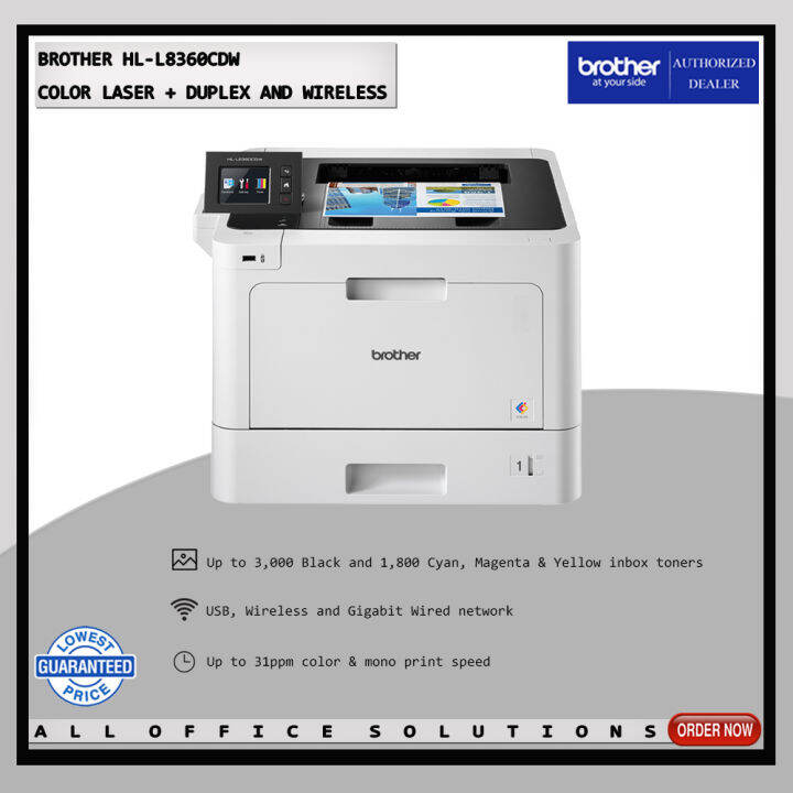 BROTHER HL-L8360CDW COLOR LASER + DUPLEX AND WIRELESS | Lazada PH