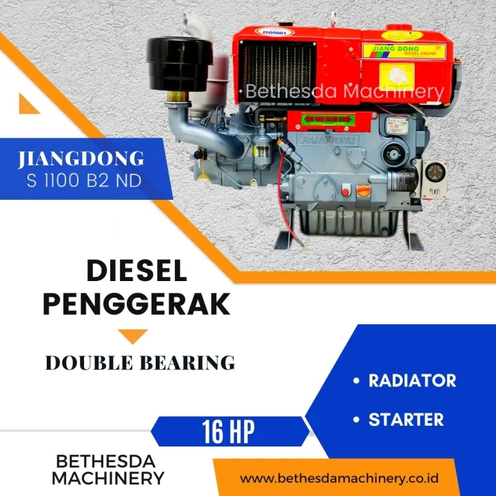 mesin penggerak diesel 16 hp - S 1100 JIANGDONG starter radiator | Lazada Indonesia