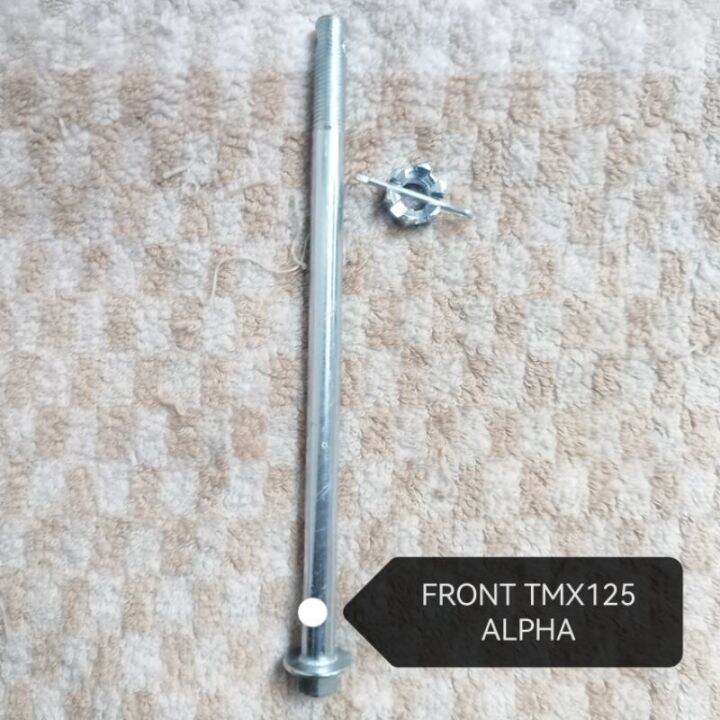 MOTORCYCLE FRONT AXLE FOR HONDA TMX125 ALPHA | Lazada PH