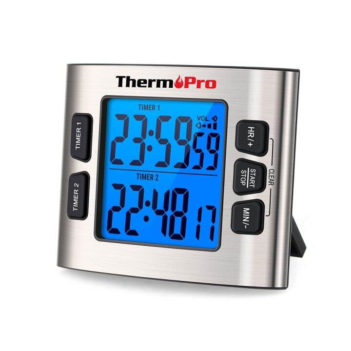 {Little monster}ThermoPro TM02 Backlight Kitchen Timer Countdown ...