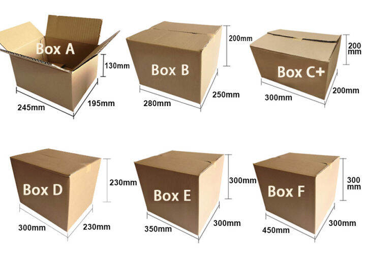 Packing Carton Parcel Box/纸箱/Kotak/Corrugated -Box in 7 sizes(10 Pieces ...