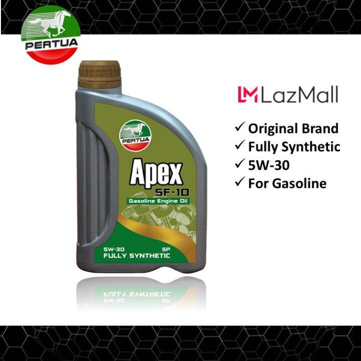 Pertua Apex SF-10 Fully Synthetic Gasoline Engine Oil 5W-30 | Lazada PH