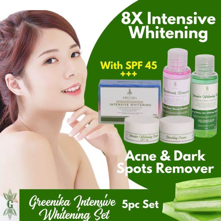 Greenika Intensive Whitening Set For Face With Spf 45 Lazada Ph