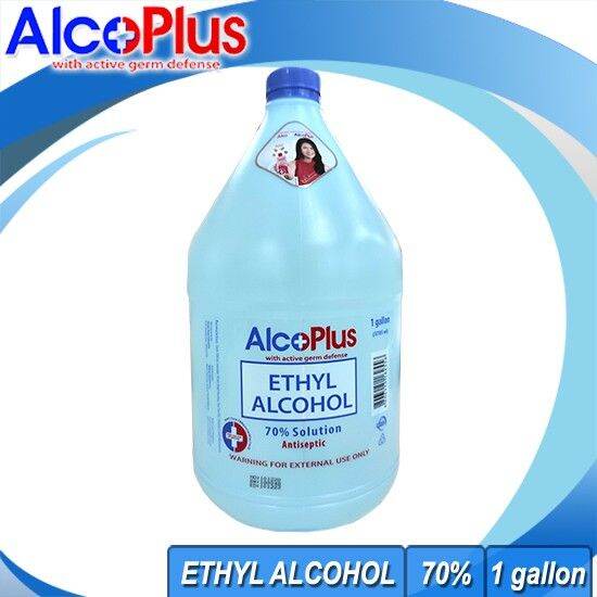 AlcoPlus Blue 70% Ethyl Alcohol 1 GALLON | Lazada PH