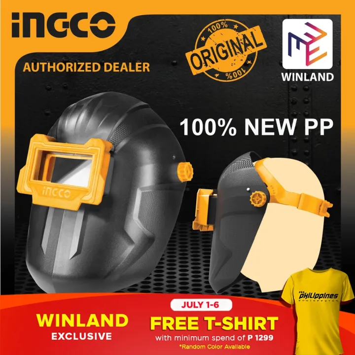 INGCO Original 100% PP Welding Mask Welding Helmet Welding Tool WM101 ...