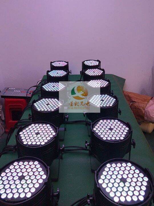 led 54 pcs 3w par light split cross flow motherboard full color four-in ...