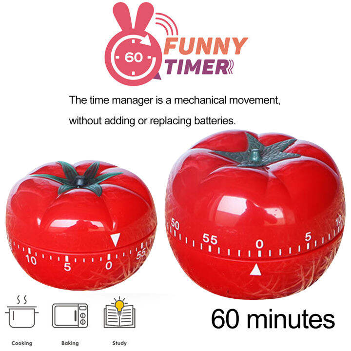 Tomato Shaped Kitchen Timer No Battery Kitchen Timer Kitchen Timer Cute Tomato Shape 1-60 Minute ...