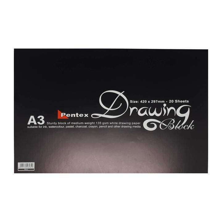 A3 Pentex Drawing Block ( Pack Of 5 ) | Lazada Singapore