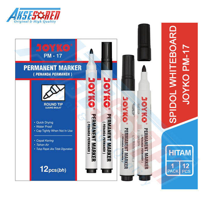 SPIDOL JOYKO PERMANENT [PM-17 /12 PCS/1 PACK] / SEPIDOL 1 PAK / SAPIDOL ...