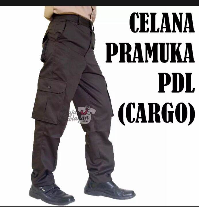 Celana PDL SD Panjang Seragam sekolah Pramuka / Cokelat PDL Cargo SD kls 1-6 sd | Lazada Indonesia