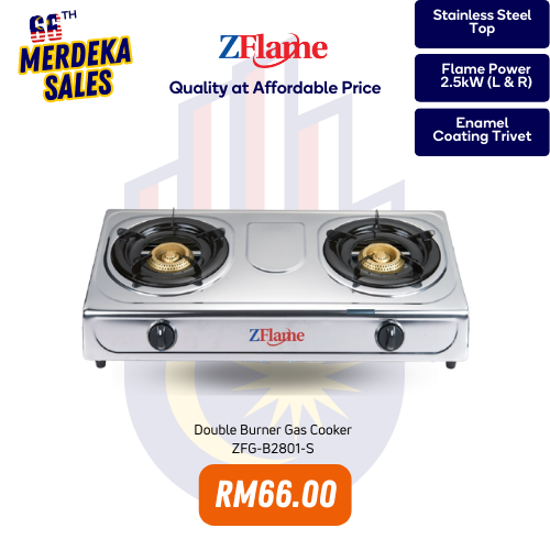 ZFlame Gas Cooker ZFG-B2801-S | Lazada
