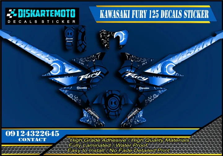 Kawasaki Fury 125 Decals Sticker | Lazada PH