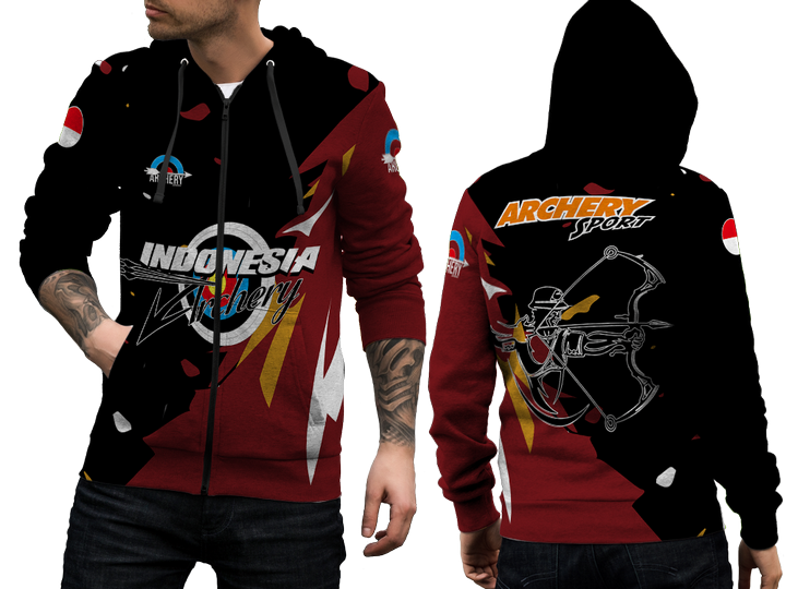 Baju Kaos Archery keren unik fullprint baju adem freenikname dan bisa ...