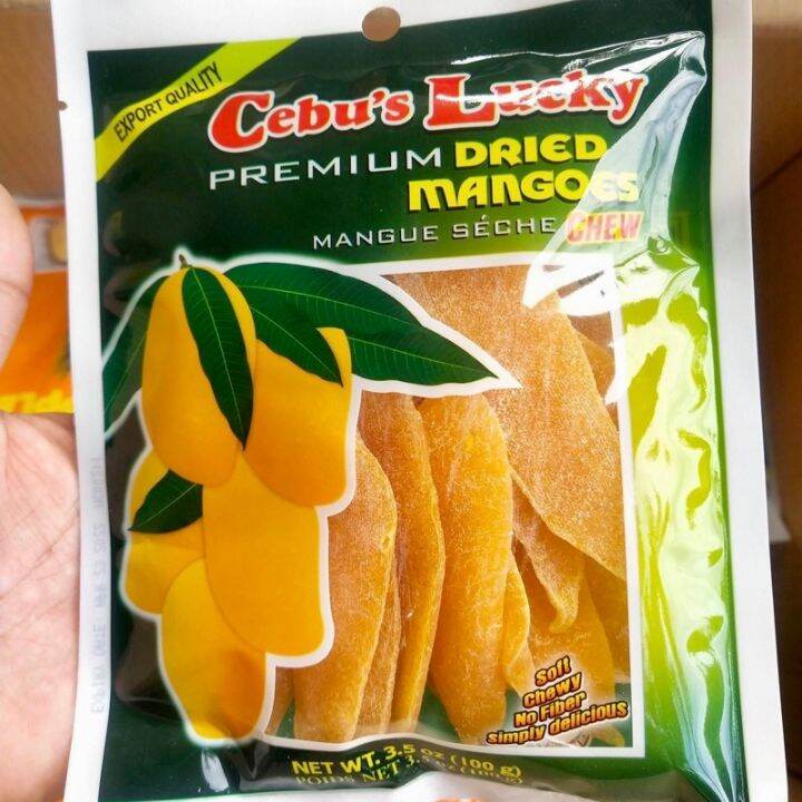 gitss Cebu’s Lucky Dried Mangoes (1PACK x 100g) Mango Slices Joanna Dried Mangoes Philippine ...